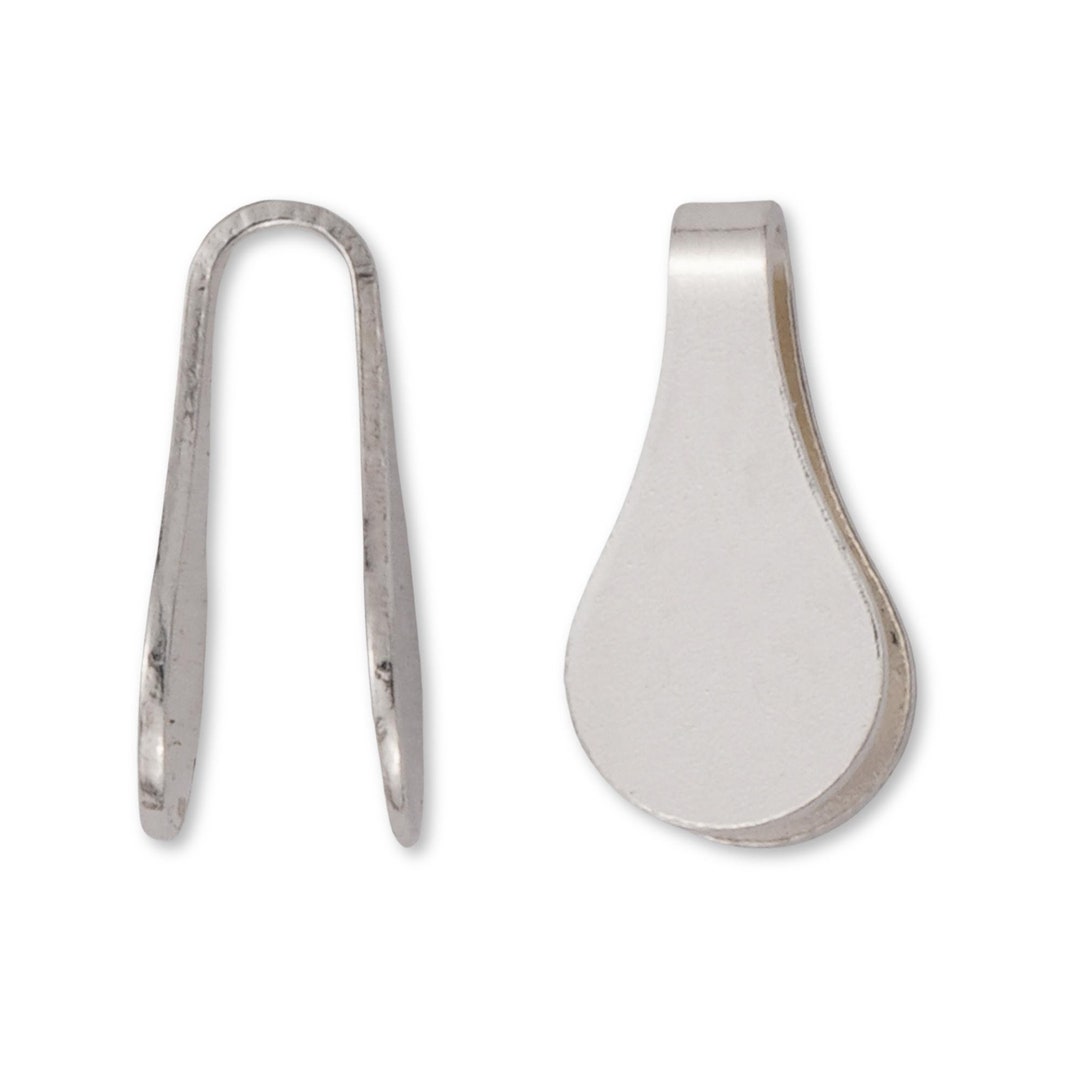 18k Solid White Gold Chain End Cap - Flat End Cap - 750 White Gold ...