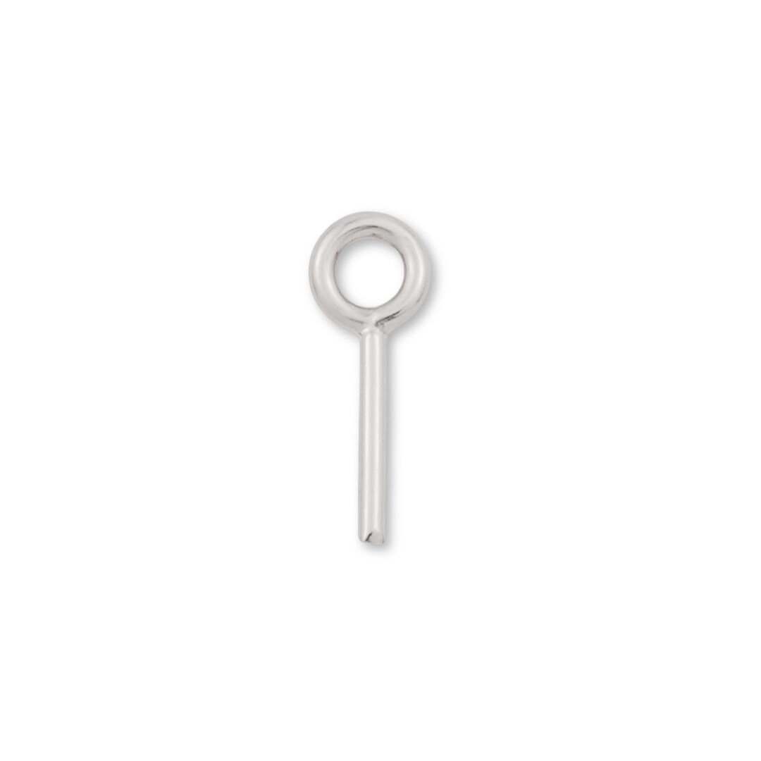 Sterling Silver Closed Eye Head Pins - Premium Polished Soldered Eye ...
