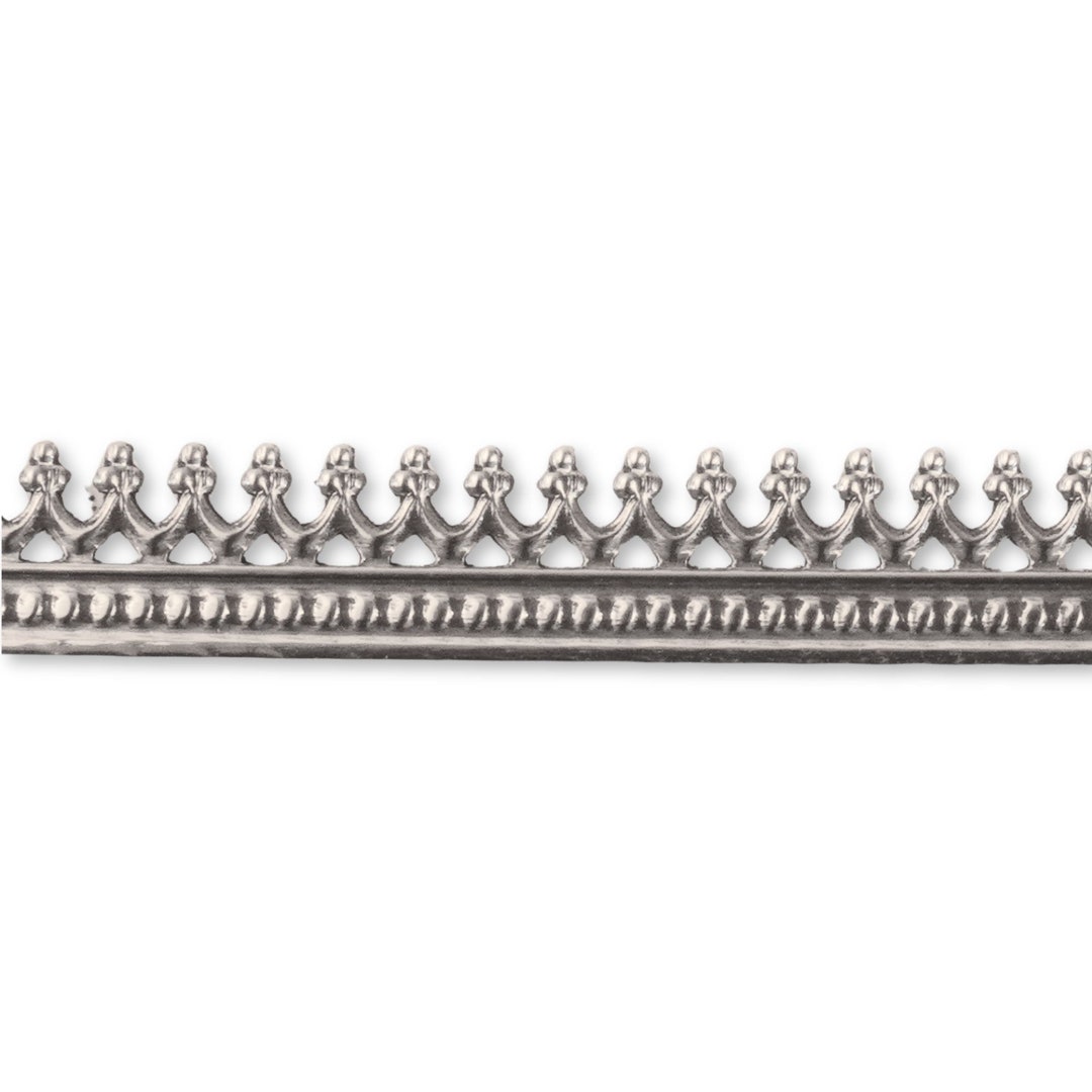 925 Silver Gallery Strip - Sterling Silver Crown Gallery Wire, Cabochon ...