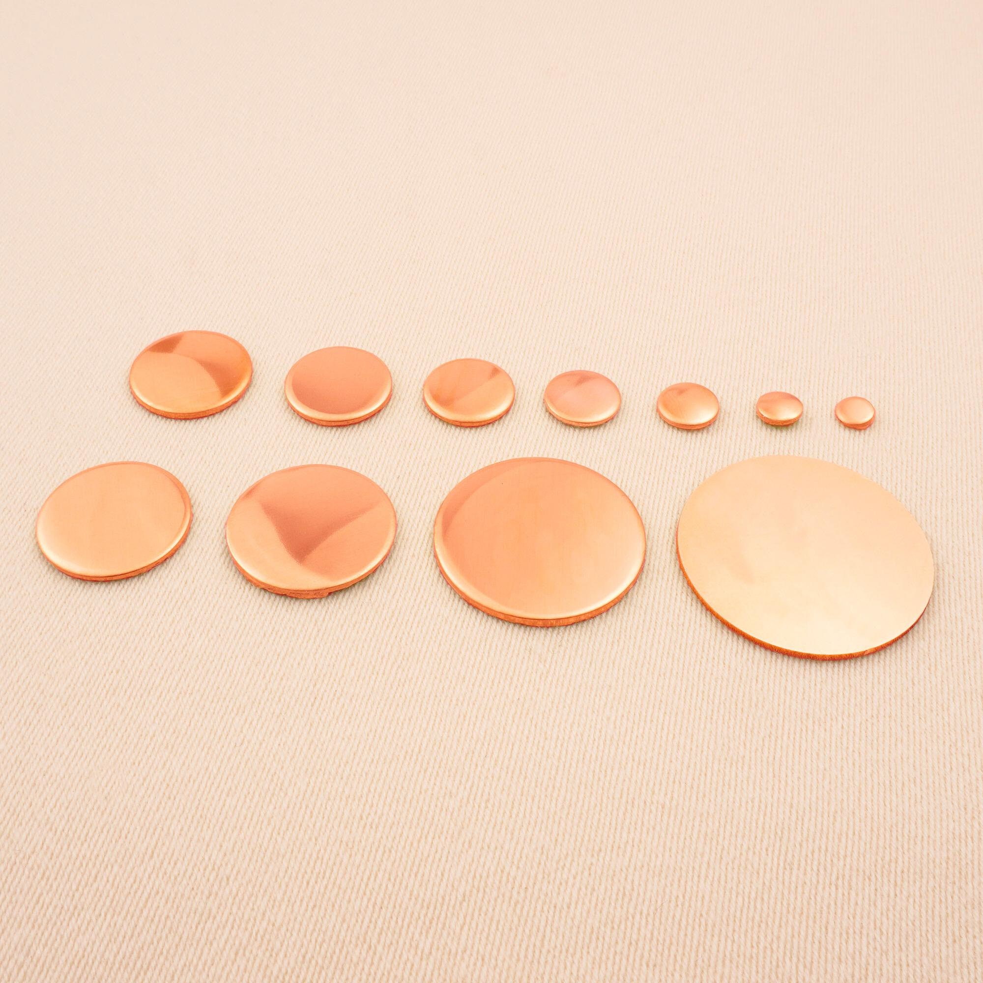 Copper Stamping Blank - Copper Engravable Disc - Flat Round Circle ...