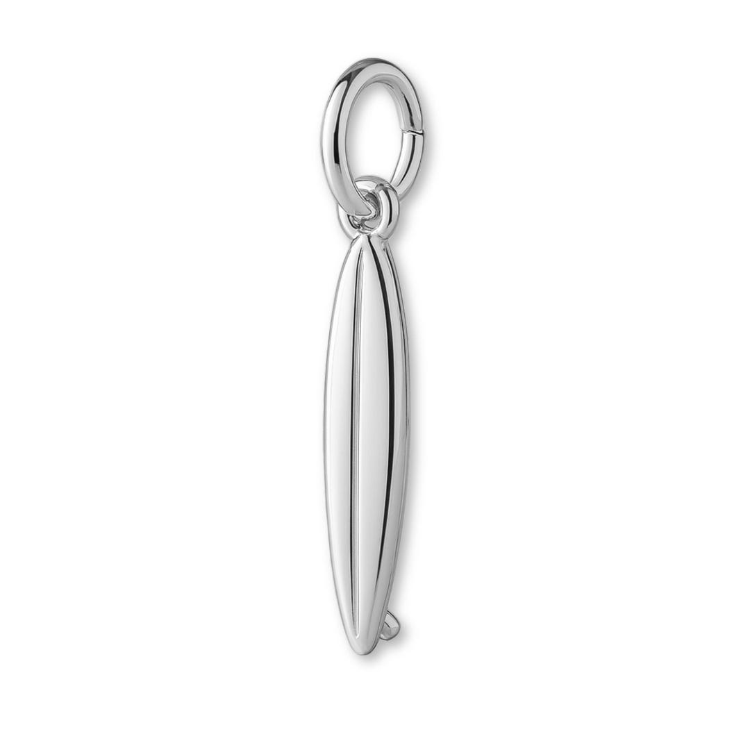 Solid 925 Sterling Silver Shortboard Surfboard Charm - Sports Charms ...