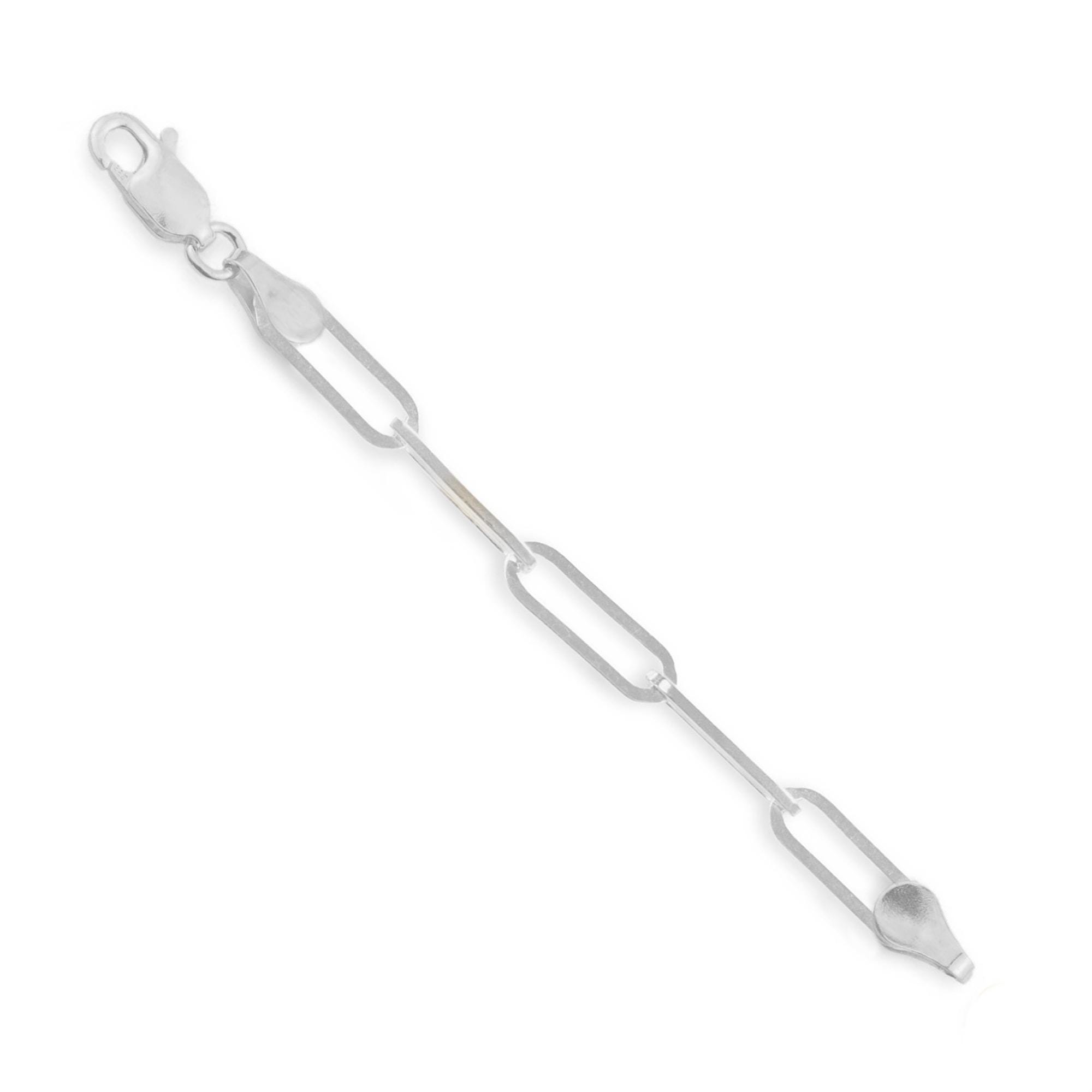 Sterling Silver Paperclip Chain Extender - Custom Length Extension ...