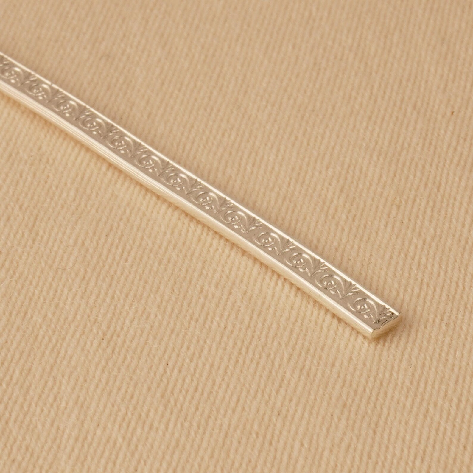925 Silver Pattern Strip, Sterling Silver Embossed Strip, Decorative ...