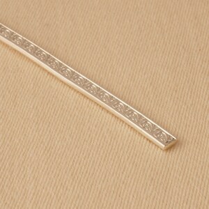925 Silver Pattern Strip, Sterling Silver Embossed Strip, Decorative ...