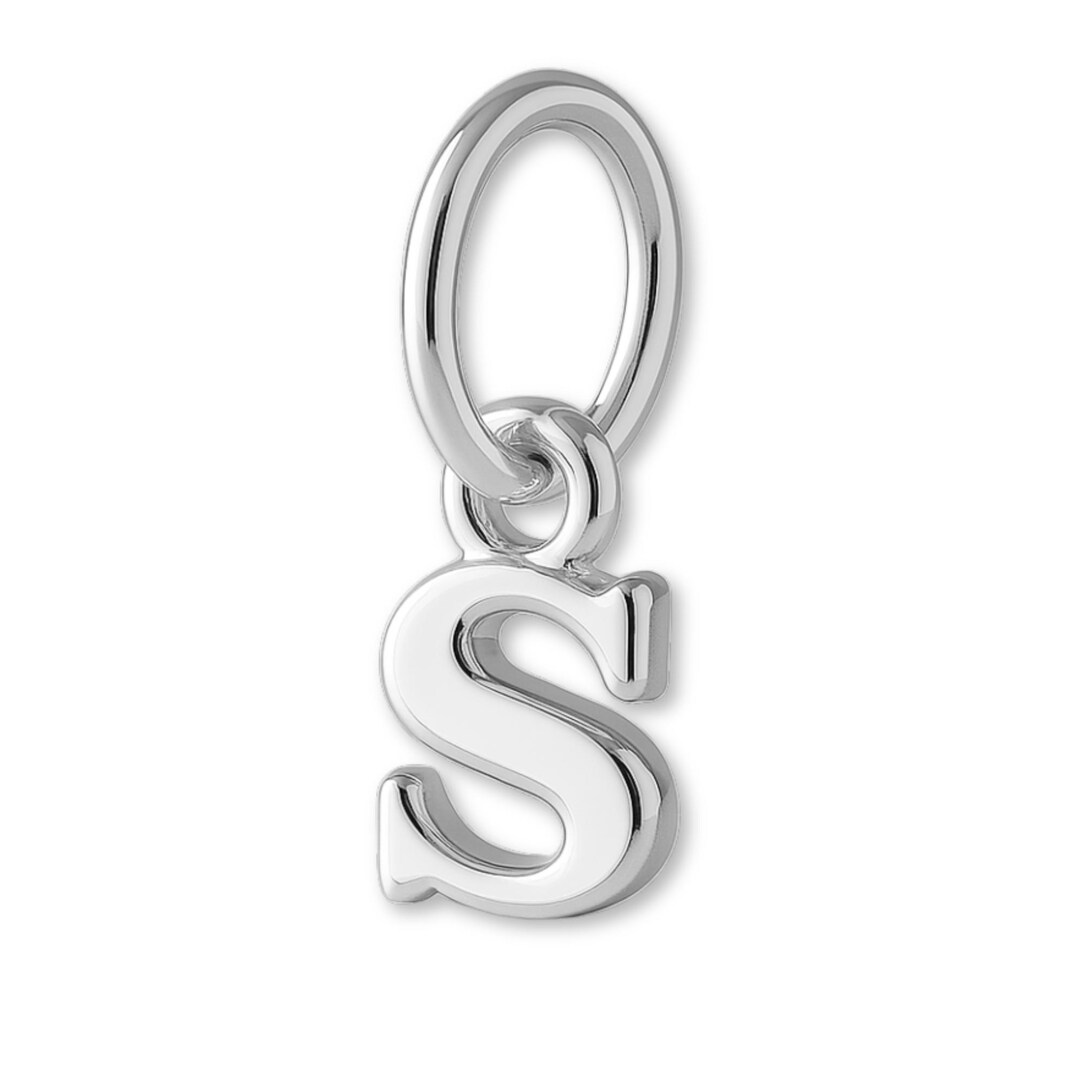 Solid 999 Pure Silver Petite Letter A Charm - Initial & Monogram Charms ...
