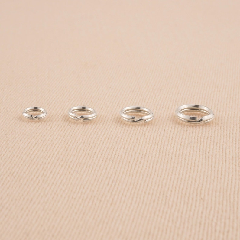 Sterling Silver Split Rings - Silver Double Jump Ring - 925 Silver ...