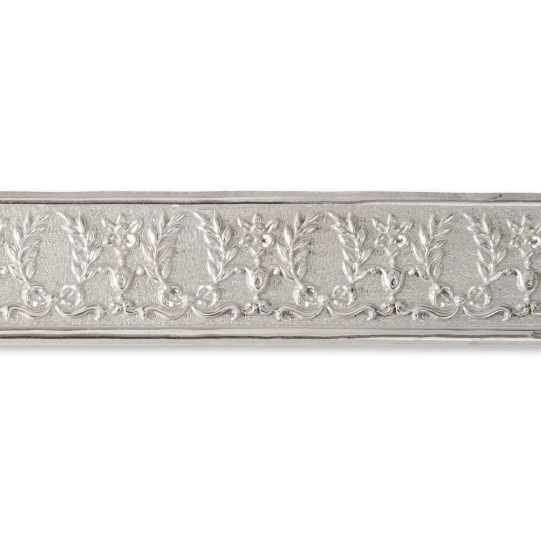 925 Silver Pattern Strip, Sterling Silver Embossed Strip, Decorative ...