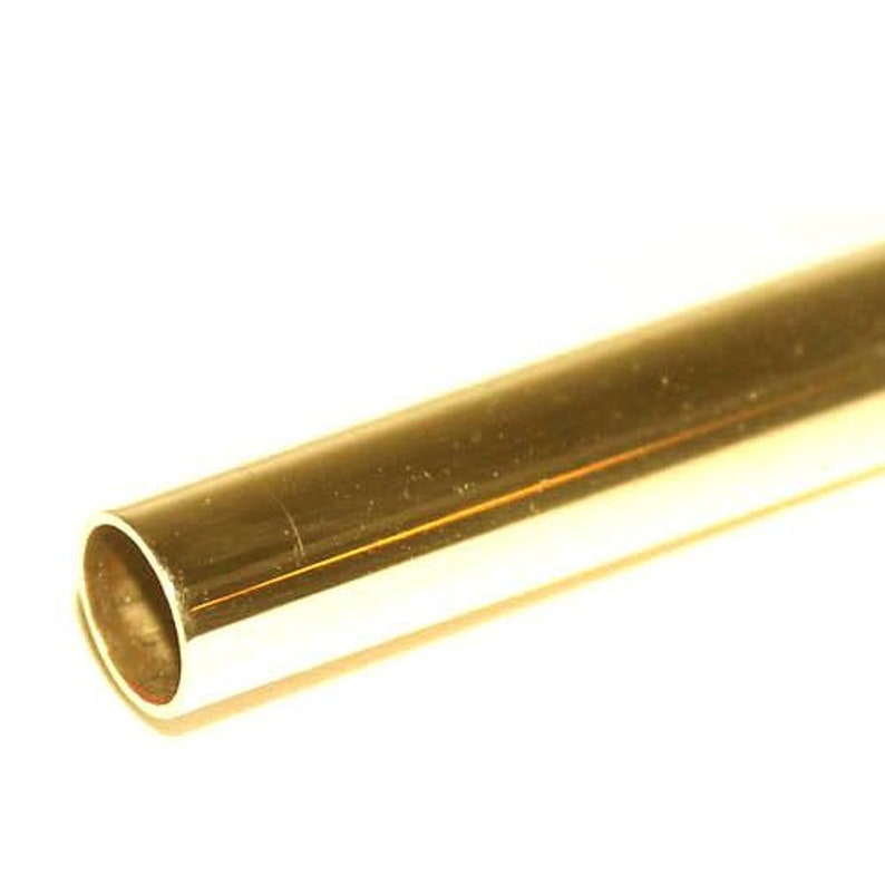 9k Solid Gold Round Tube 375 Yellow Gold Tube Real Gold - Etsy