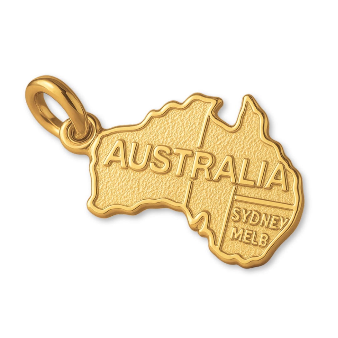Solid 24ct Pure Gold Australia - Sydney Melbourne Charm - Travel ...