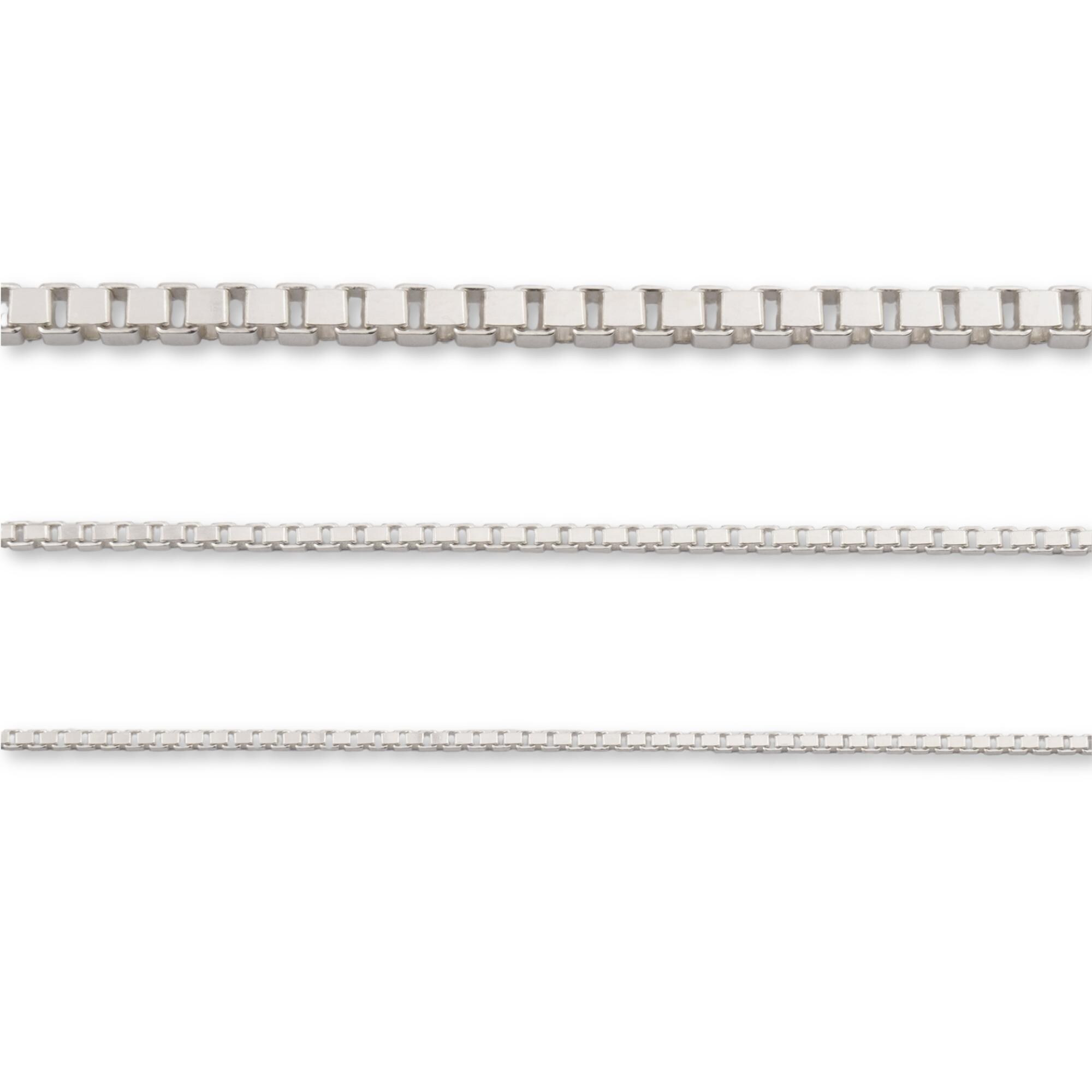 Sterling Silver Box Chain Extender - Custom Length Extension Chain for ...