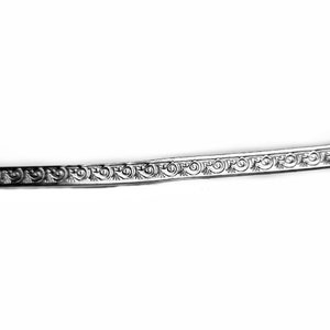 925 Silver Pattern Strip, Sterling Silver Embossed Strip, Decorative ...