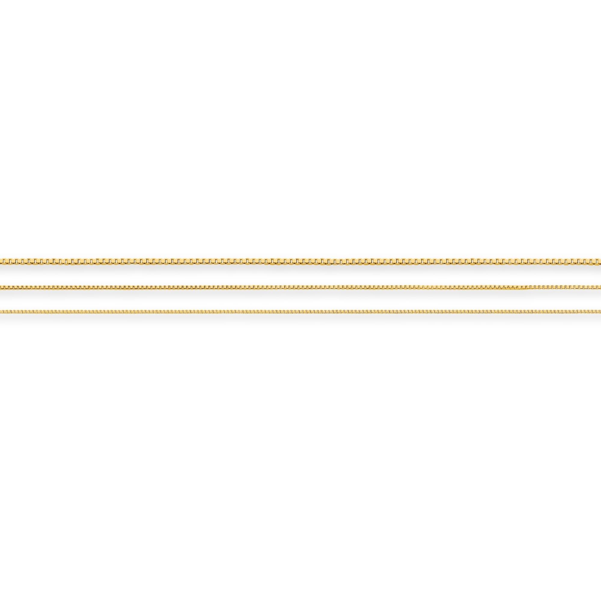 18k Solid Gold Box Chain Extender - Custom Length Extension Chain for ...