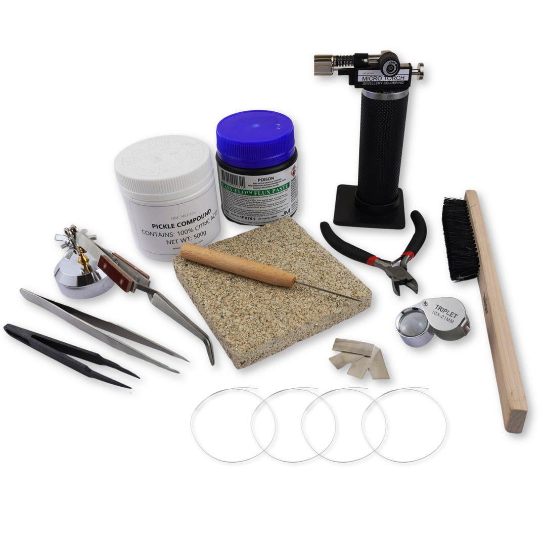 Silver Soldering Kit | Jewellery Soldering Tools W Micro Gas Torch ...