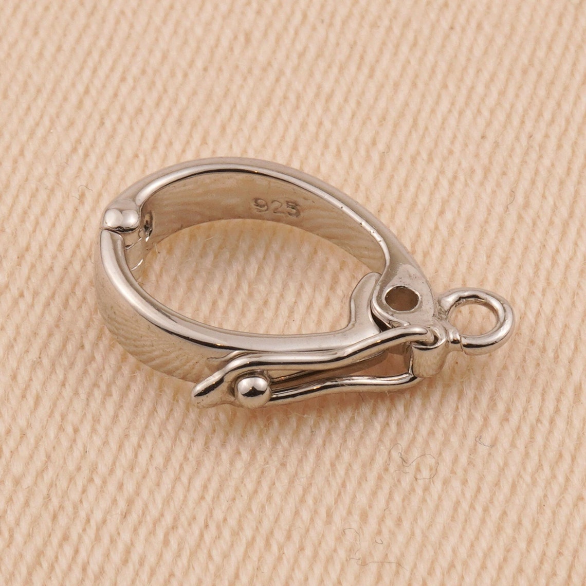 Sterling Silver Bail With Safety Catch - Enhancer Bail, 925 Silver ...