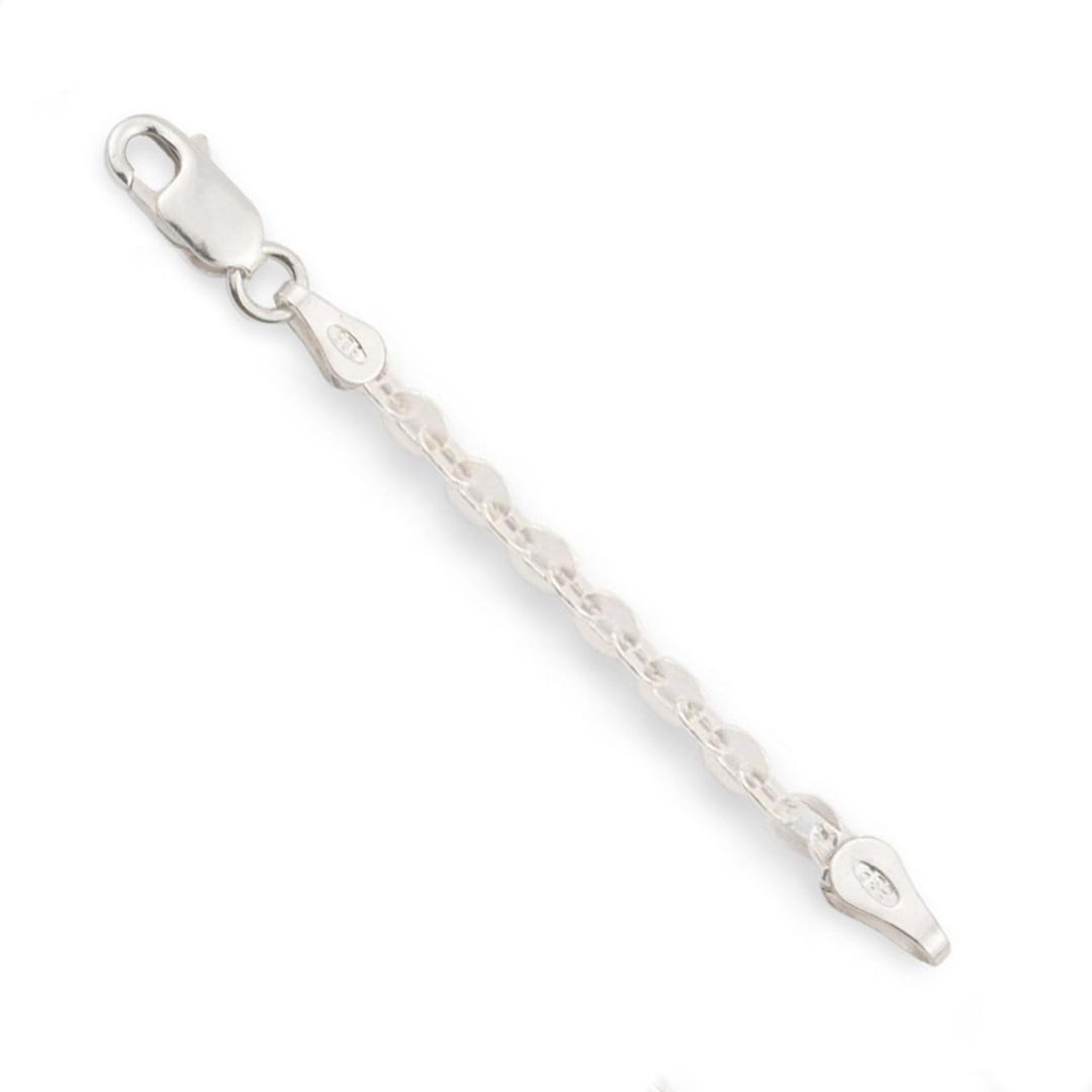 Sterling Silver Flat Chain Extender - Custom Length Extension Chain for ...