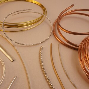 9k Solid Gold Wire 10cm 375 Yellow Gold Half Hard Wire, Genuine Gold ...