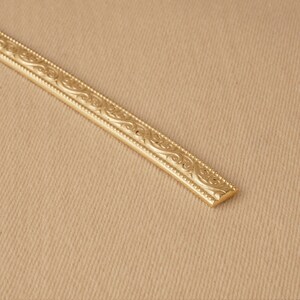 Solid Gold Pattern Strip, 9ct / 18ct Gold Embossed Strip in Yellow ...