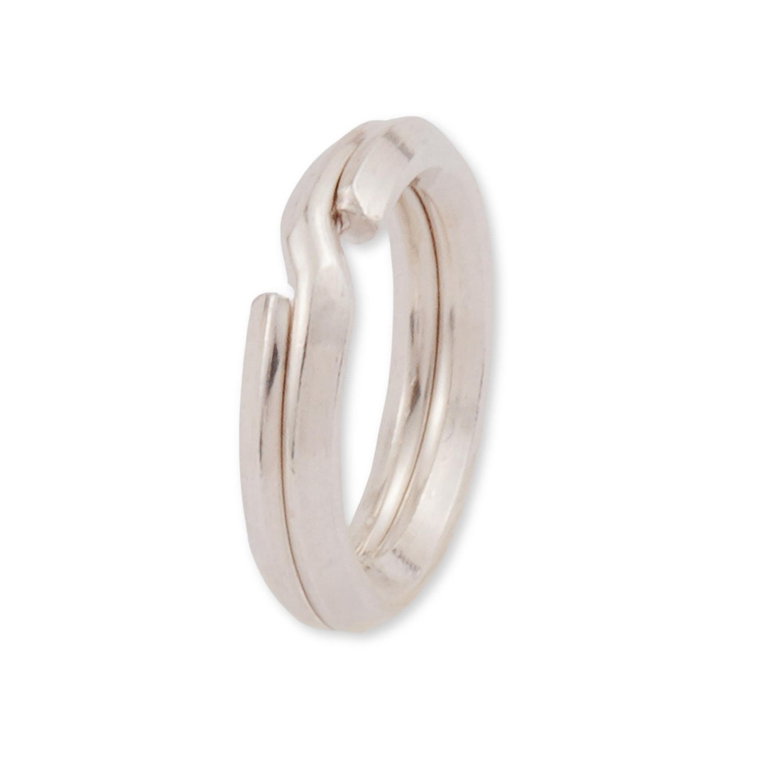 Sterling Silver Split Rings - Silver Double Jump Ring - 925 Silver ...
