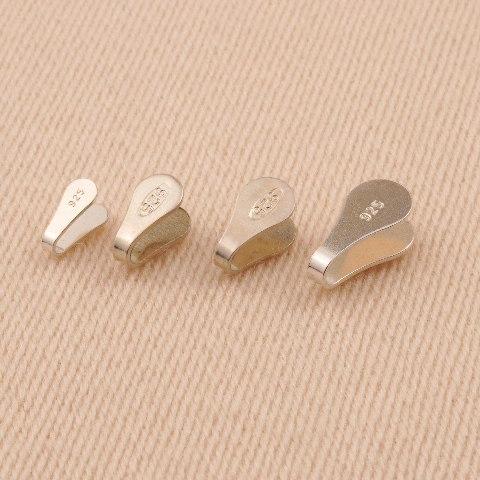 Sterling Silver Chain End Cap - Flat End Cap | 925 Silver End Caps for ...