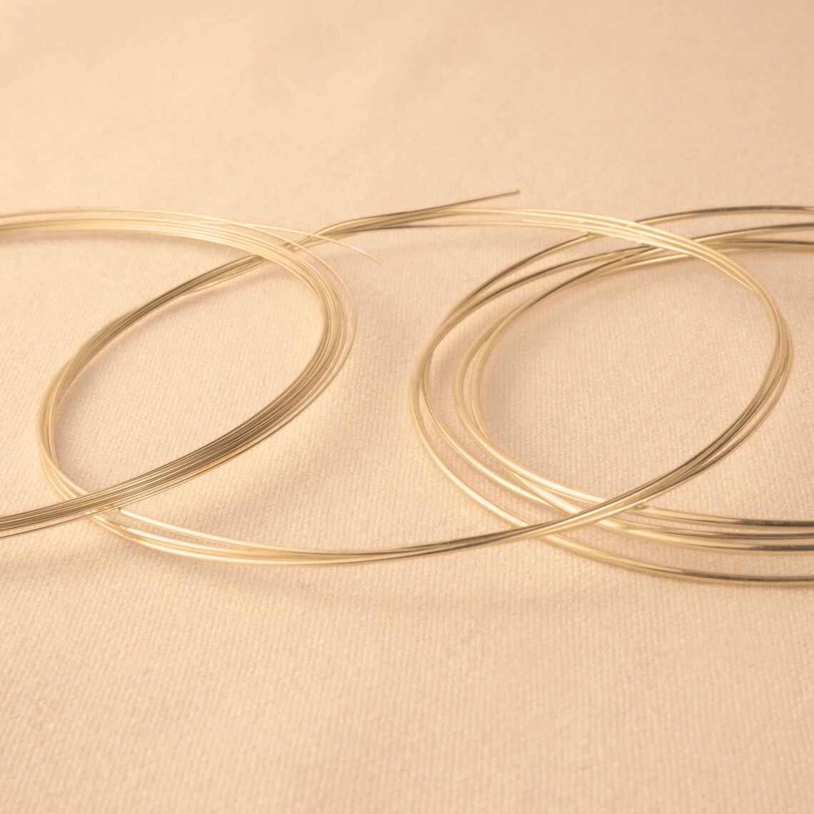 9k Solid Gold Wire - 10cm - 375 Yellow Gold Half Hard Wire, Genuine ...