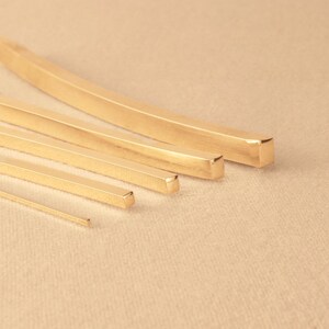 14k Solid Gold Square Wire - 585 Yellow Gold Half Hard Wire, Genuine ...