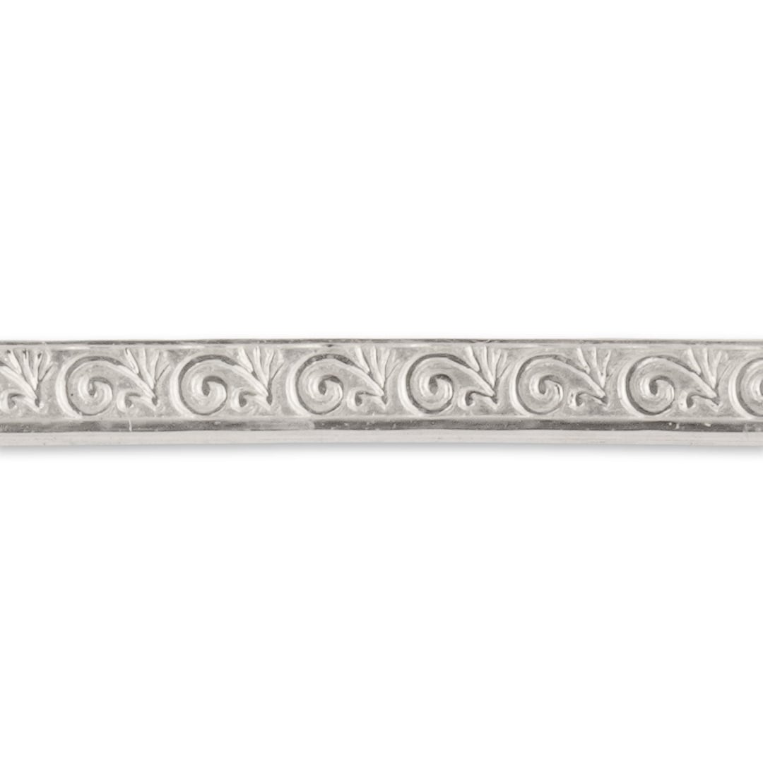 925 Silver Pattern Strip, Sterling Silver Embossed Strip, Decorative ...