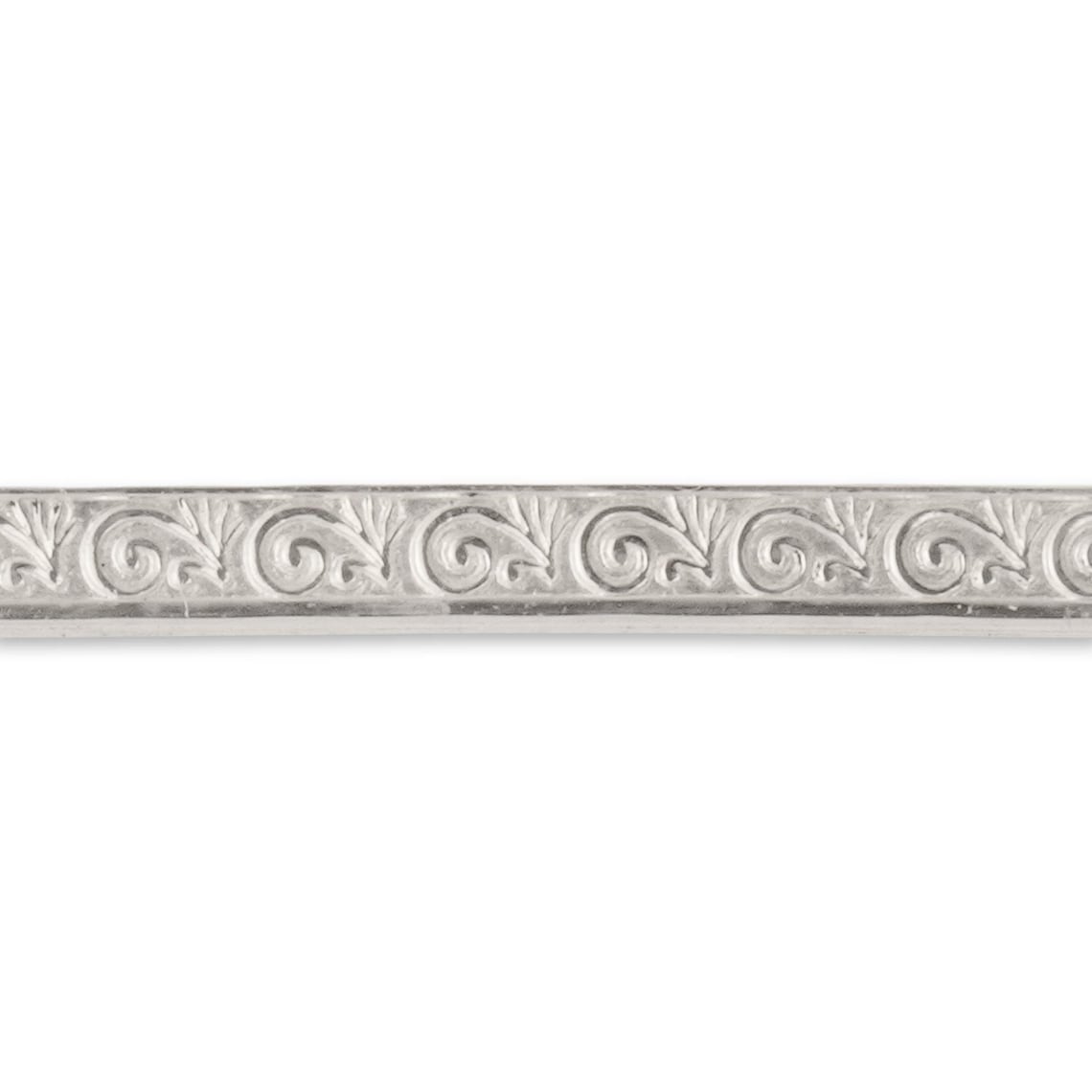 925 Silver Pattern Strip, Sterling Silver Embossed Strip, Decorative ...