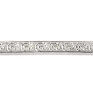 925 Silver Pattern Strip, Sterling Silver Embossed Strip, Decorative ...