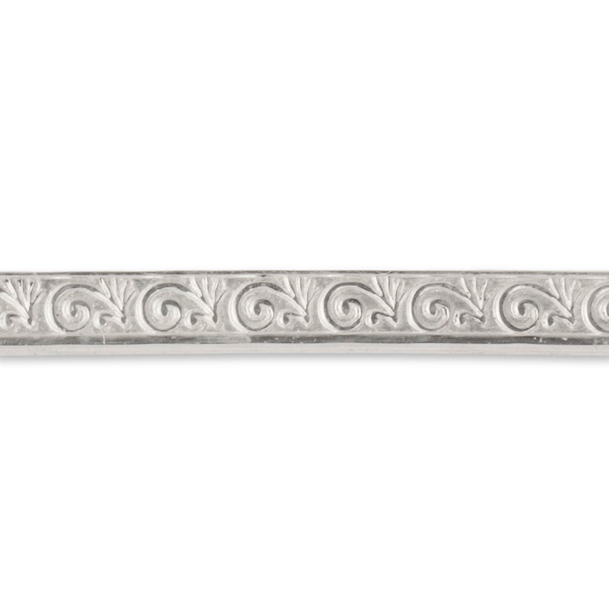 925 Silver Pattern Strip, Sterling Silver Embossed Strip, Decorative ...