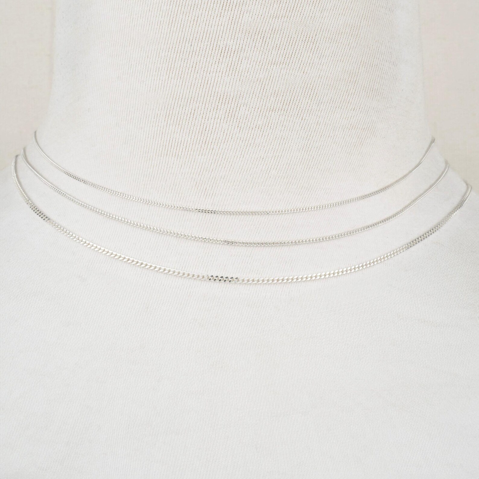 9k Solid White Gold Cuban Link Chain Roll - 375 White Gold Loose Chain ...