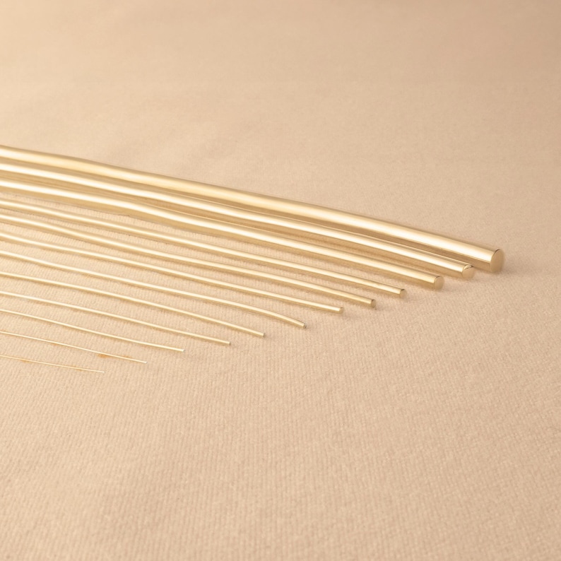 100% Recycled 18k Solid Gold Wire - 750 Yellow Gold Half Hard Wire ...