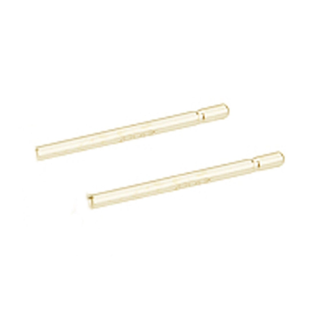 18k Solid Gold Single Notch Earring Post 750 Yellow Gold Posts for ...