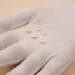 3.5mm - 8mm Peach Pink Button Pearls | High Lustre AA | Half Drilled ...