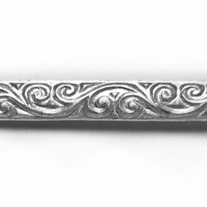 925 Silver Pattern Strip, Sterling Silver Embossed Strip, Decorative ...