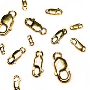 9K Solid Yellow Gold Parrot Clasp Trigger Claw Locking Clasp - Etsy