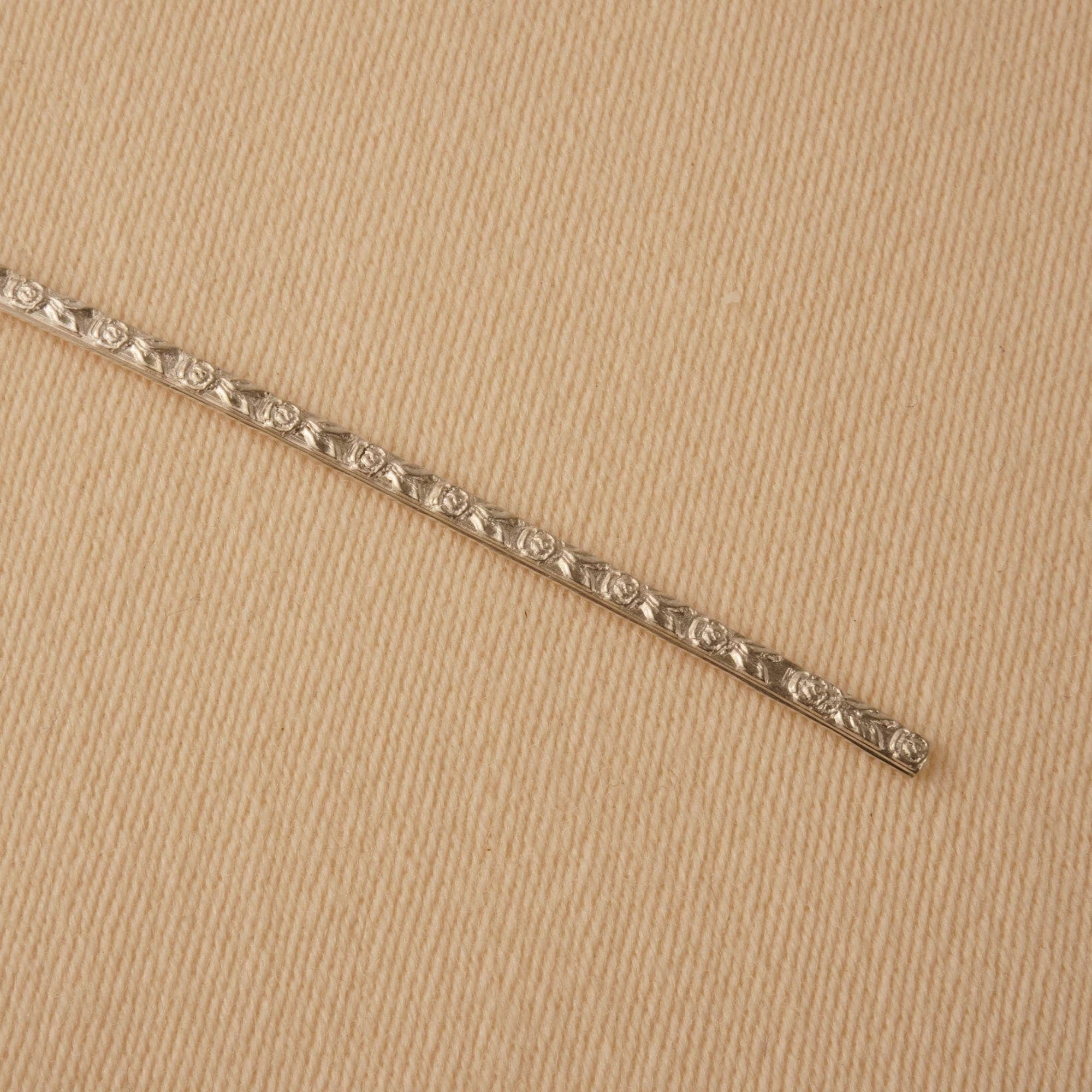 925 Silver Pattern Strip, Sterling Silver Embossed Strip, Decorative ...