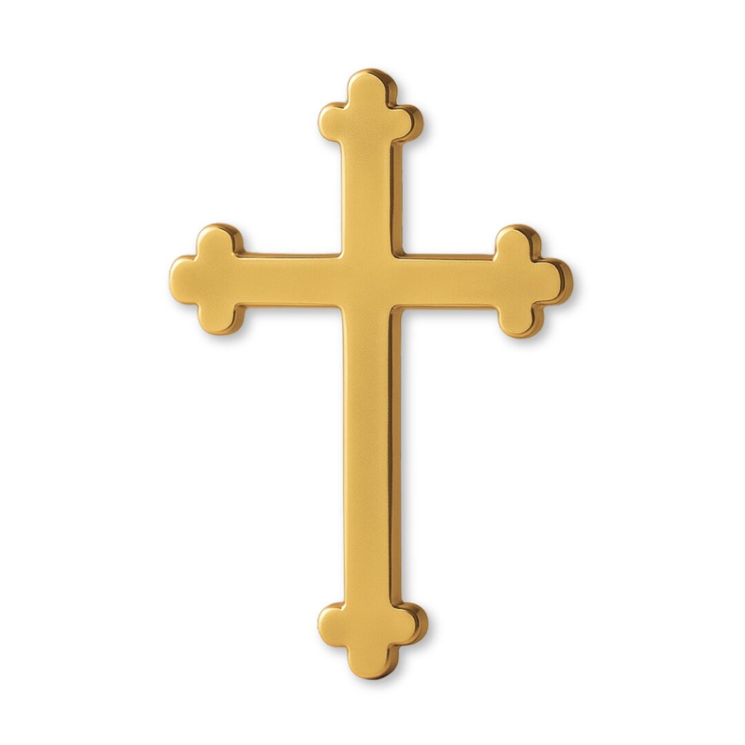 Solid 9ct Yellow Gold Trefoil Crucifix Charm - Religious Charms - 9k ...