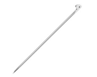 2 Sterling Silver Plain Brooch Pin Back With Rhodium Plated, 925 Silver ...