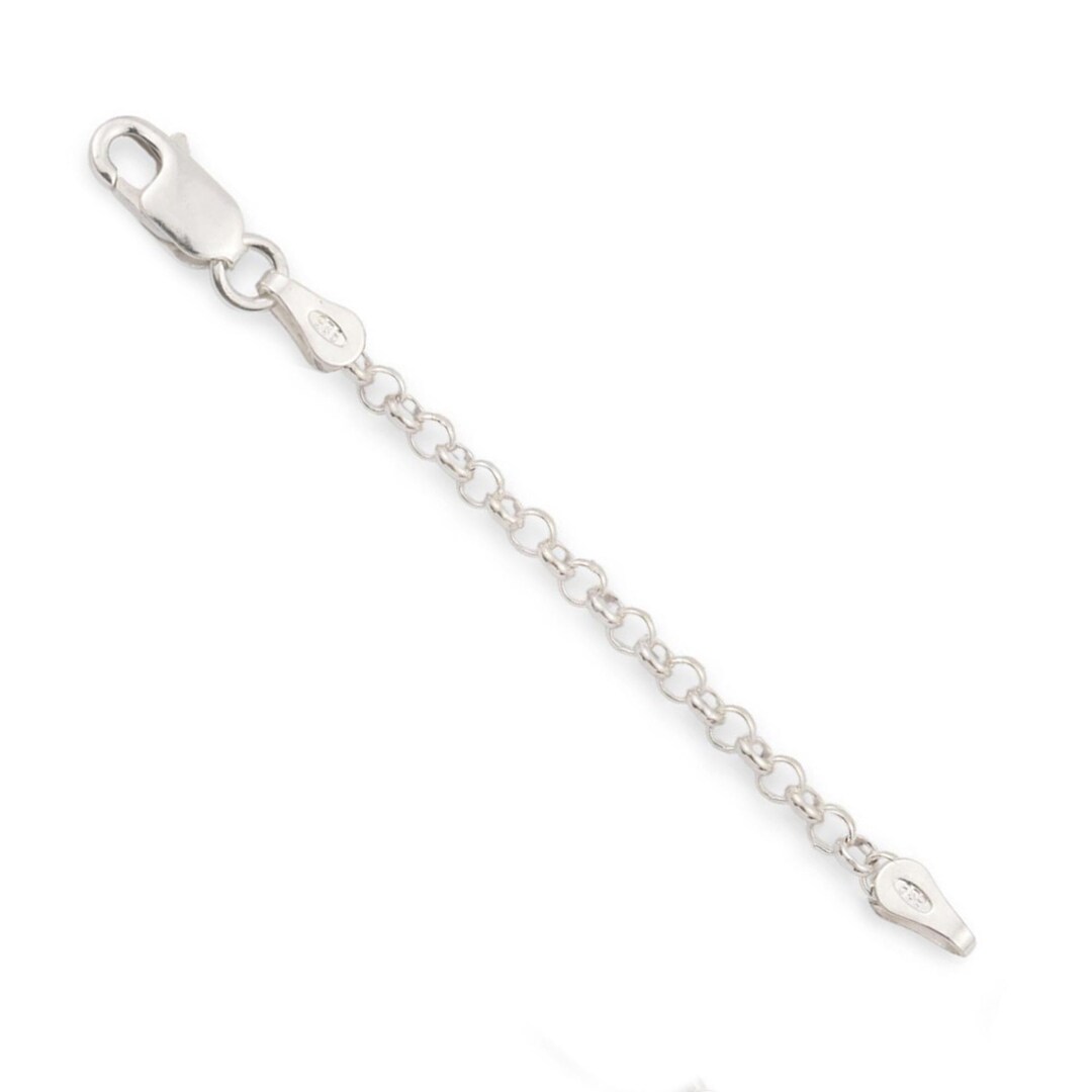 Sterling Silver Rolo Chain Extender - Custom Length Extension Chain for ...