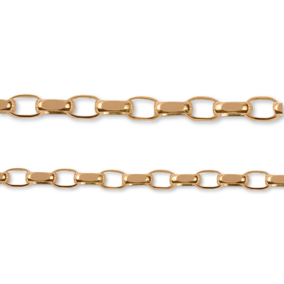 9k Solid Gold Belcher Box Chain Roll, 375 Yellow Gold Loose Chain Spool ...
