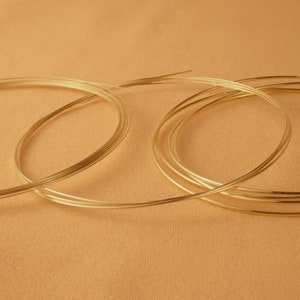 9k Solid Gold Wire 10cm 375 Yellow Gold Half Hard Wire, Genuine Gold ...