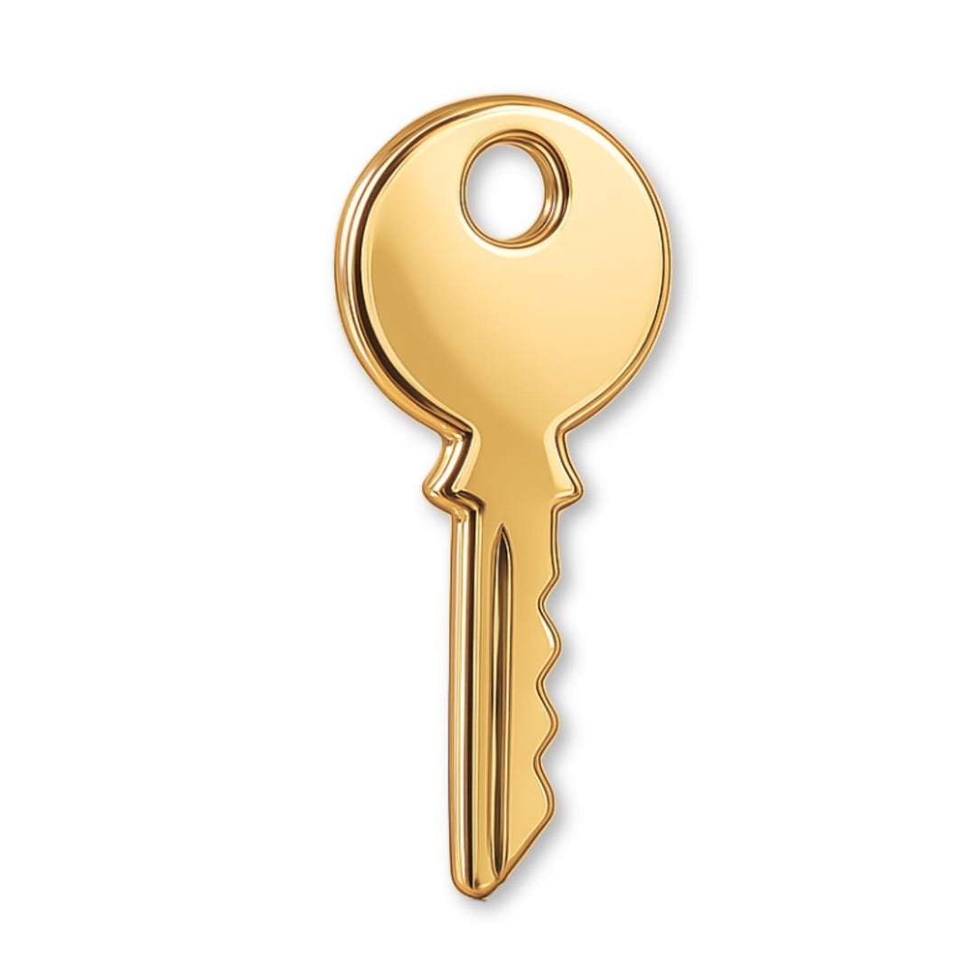 Solid 24ct Pure Gold Classic House Key Charm - 24k Necklace & Bracelet ...