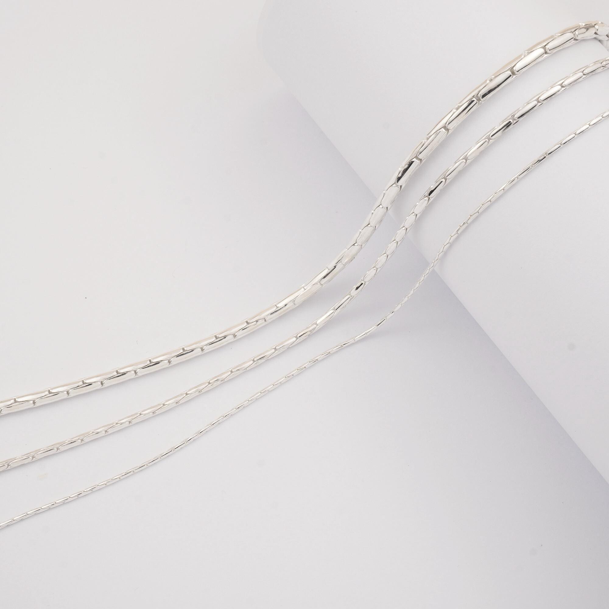 Sterling Silver Drawn Cable Chain Extender - Custom Length Extension ...