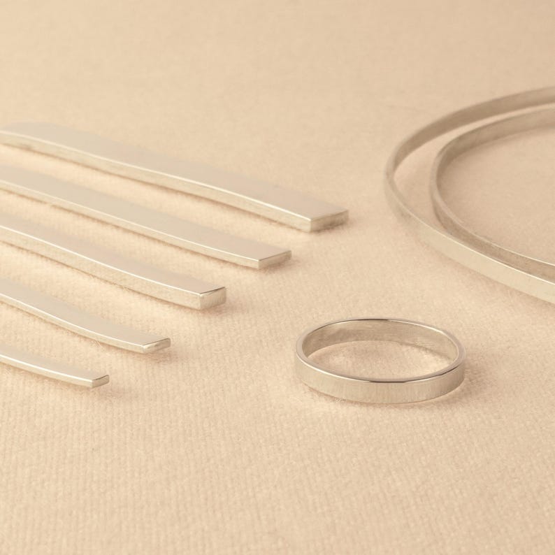Argentium Silver Rectangular Wire | 940 Silver Flat Wire | Silver ...
