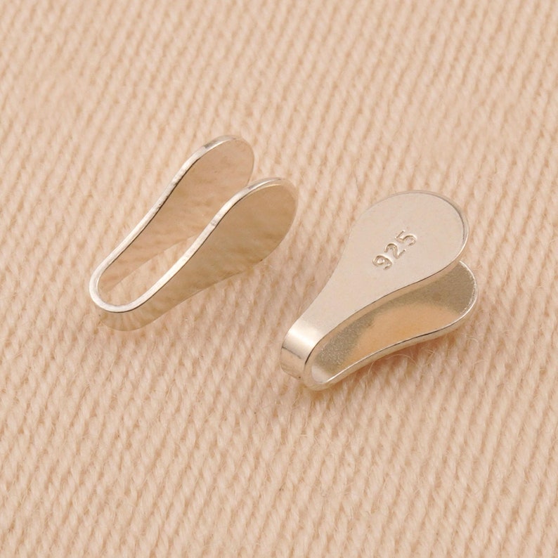 Sterling Silver Chain End Cap - Flat End Cap | 925 Silver End Caps for ...