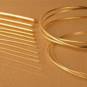 18k Solid Gold Wire 10cm 750 Yellow Gold Half Hard Wire, Genuine Gold ...