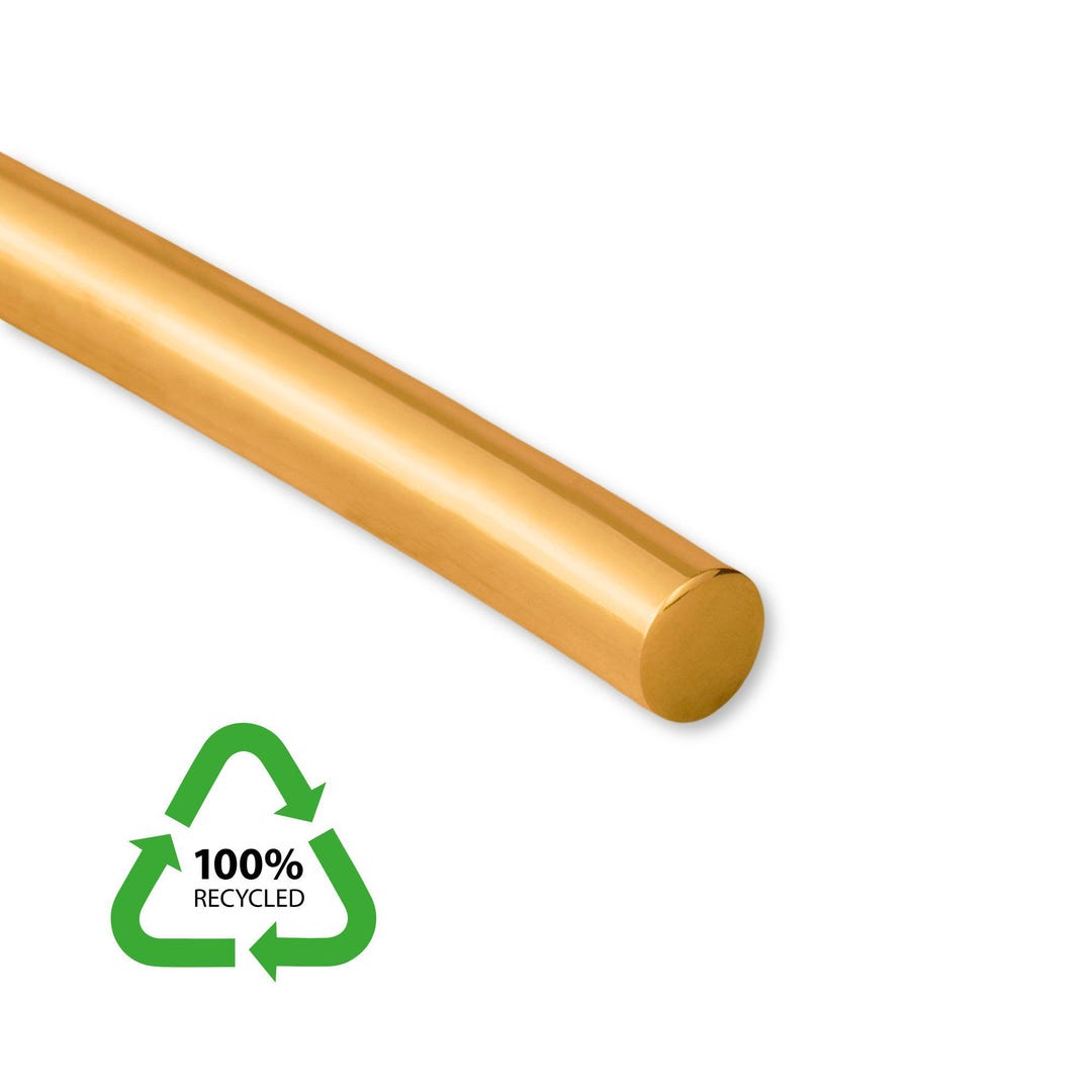 100% Recycled Pure 24k Gold Wire - 10cm - 18 Gauge / 1.0mm Thickness ...