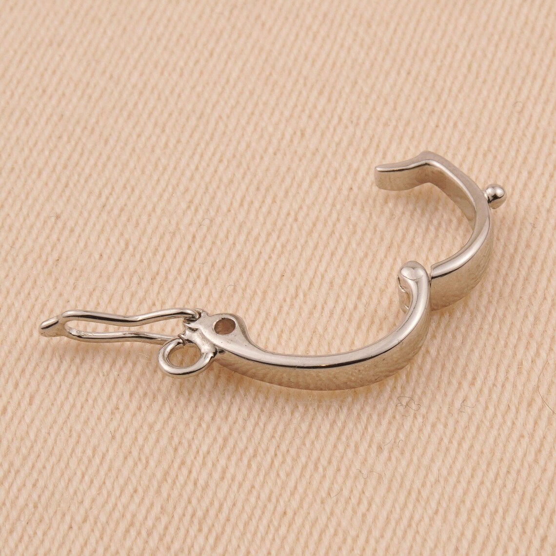 Sterling Silver Bail With Safety Catch - Enhancer Bail, 925 Silver ...