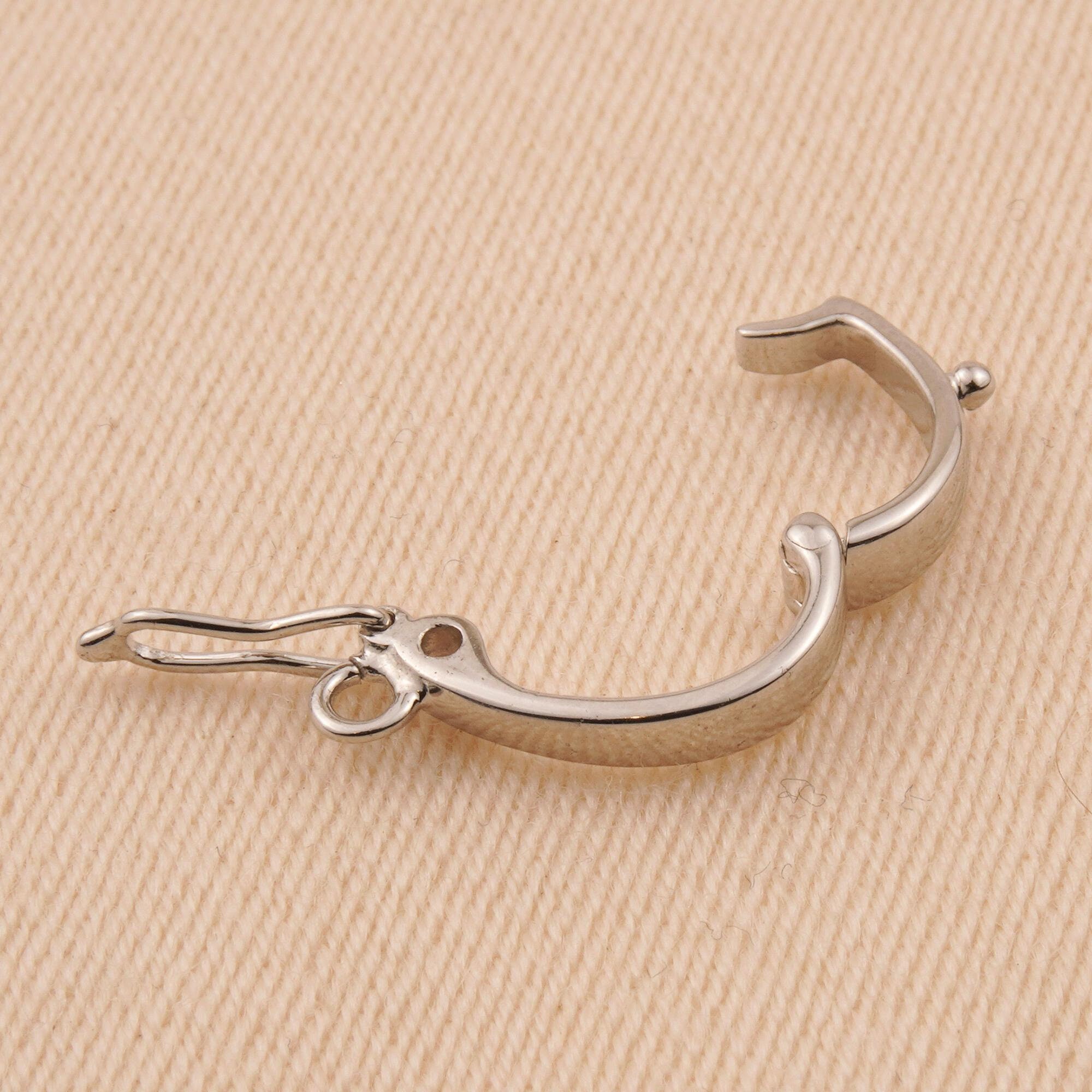 Sterling Silver Bail With Safety Catch - Enhancer Bail, 925 Silver ...