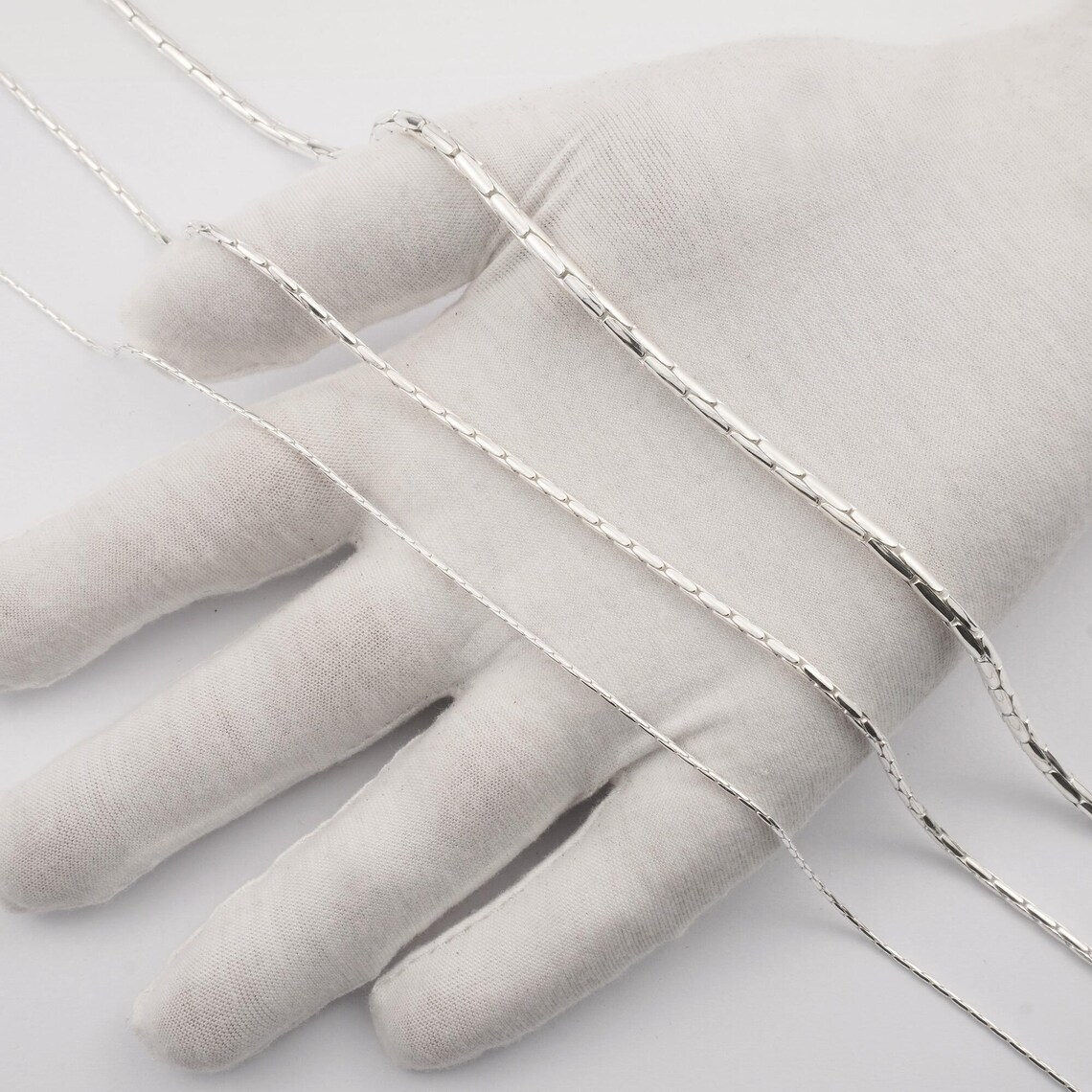 Sterling Silver Drawn Cable Chain Extender - Custom Length Extension ...